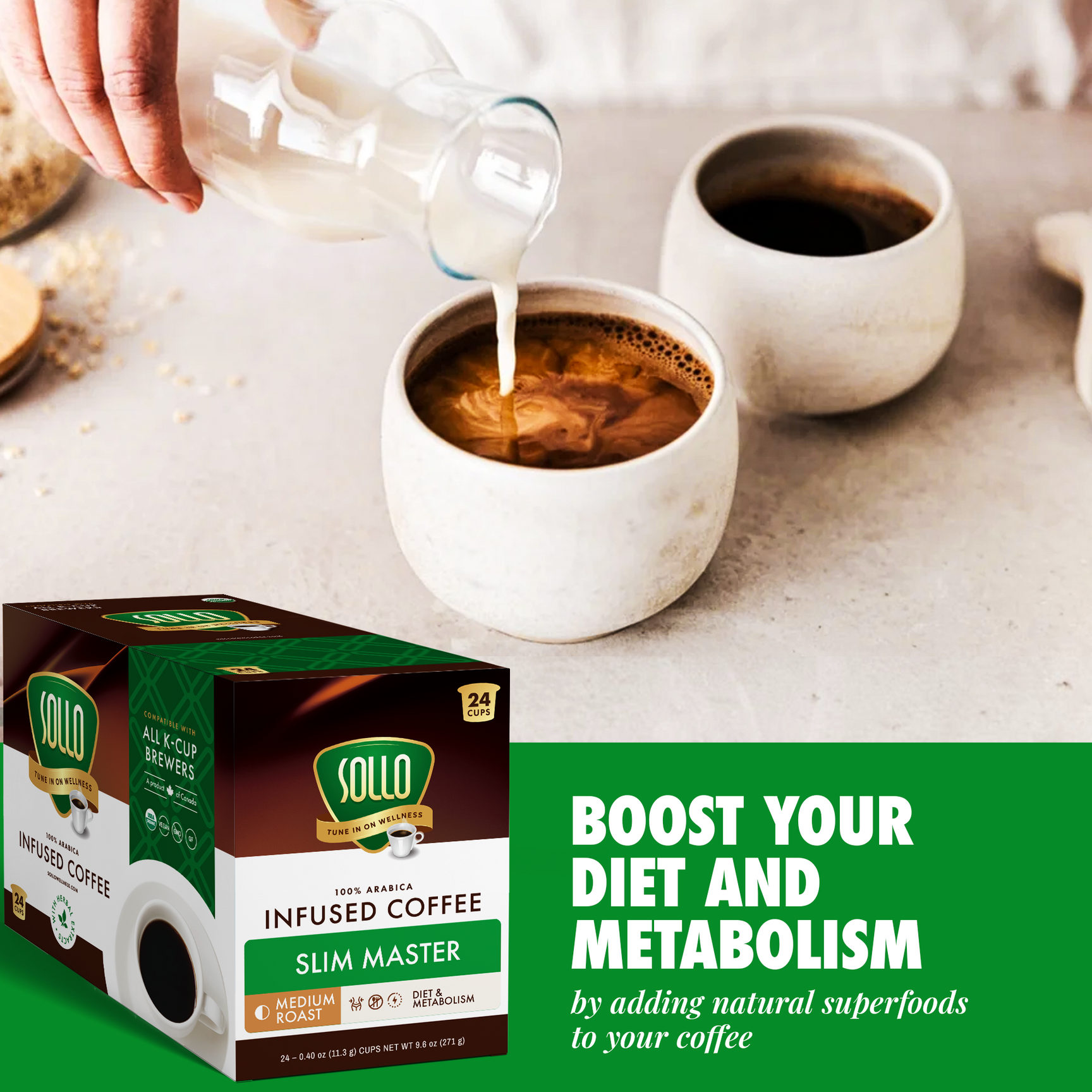 Diet Coffee | Slim & Organic Coffee Pods | Keto Coffee – Sollo Wellness