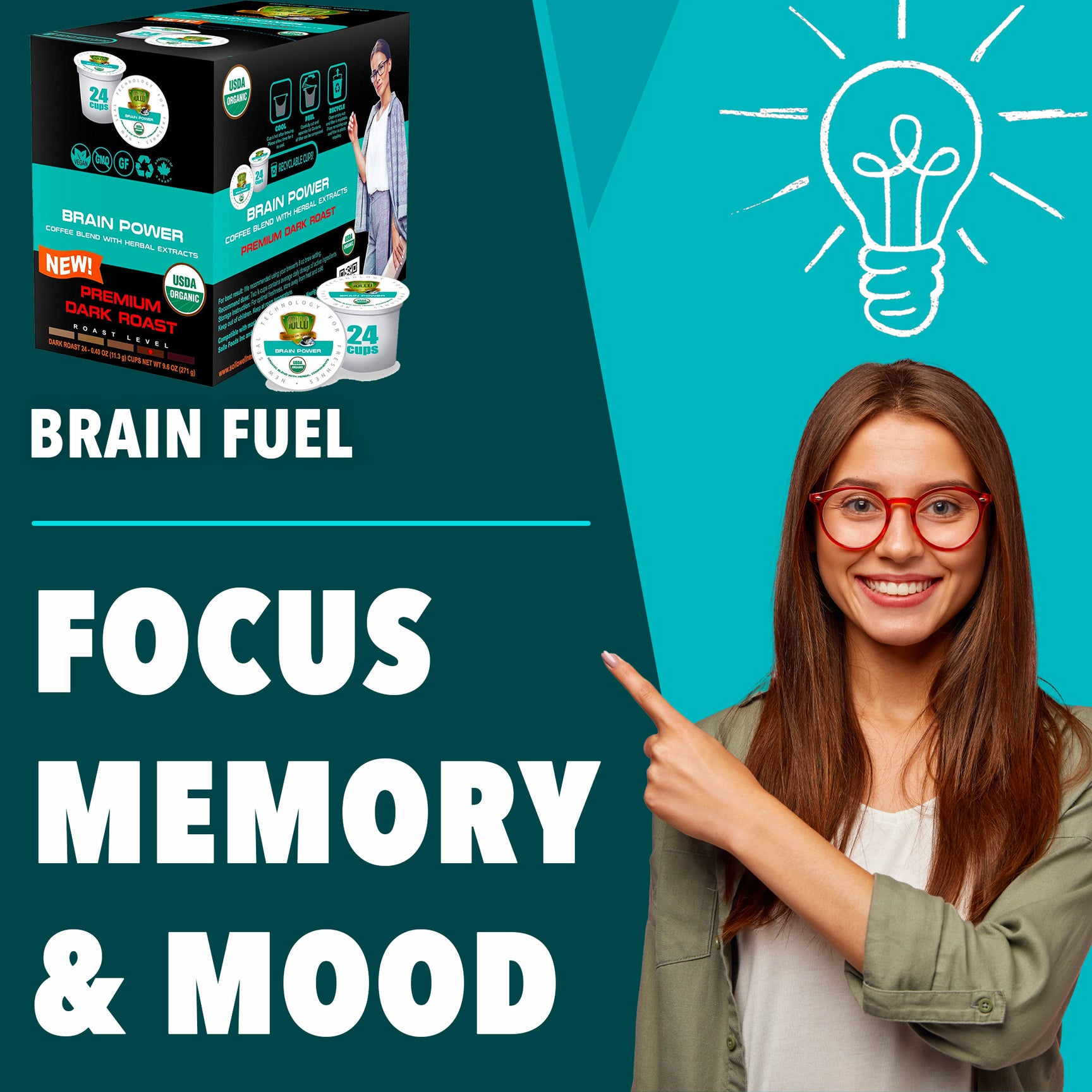 Brain Power Coffee Pods – Sollowellness